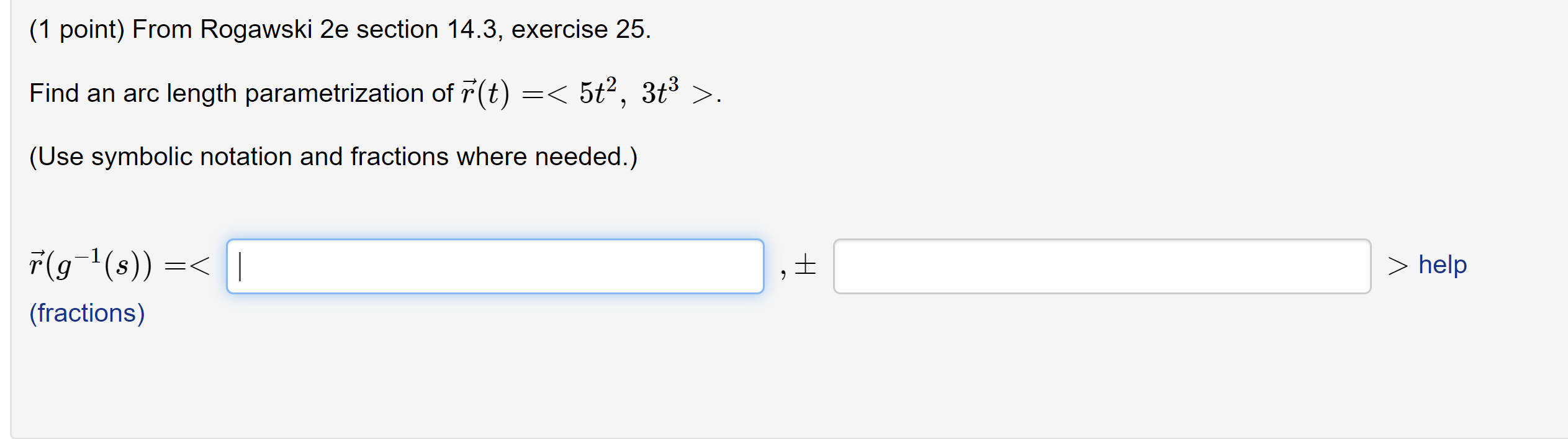 Solved (1 point) From Rogawski 2e section 14.3, exercise 25. | Chegg.com