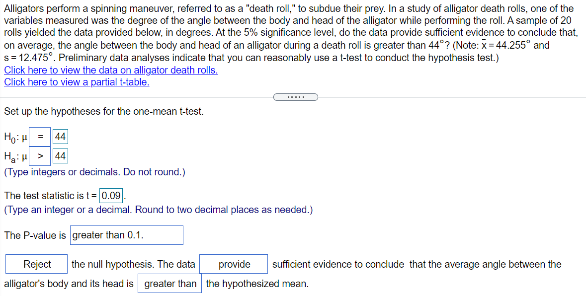 Solved Alligators perform a spinning maneuver, referred to a | Chegg.com