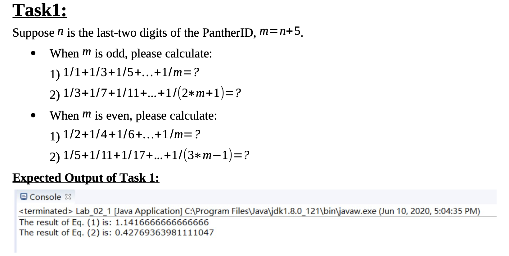 Solved Choose 9 digit of panther ID and then get last 2 | Chegg.com
