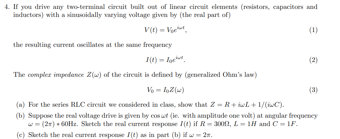 Solved If you drive any two-terminal circuit built out of | Chegg.com