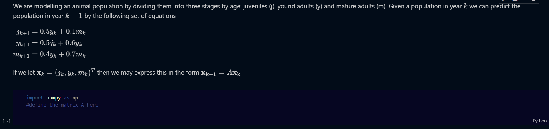 Solved This is a math for data science question to be | Chegg.com
