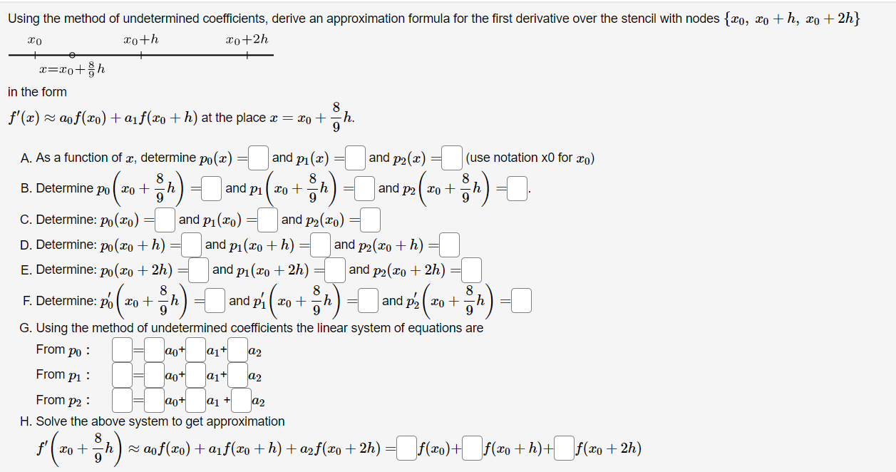 Solved хо Using the method of undetermined coefficients, | Chegg.com