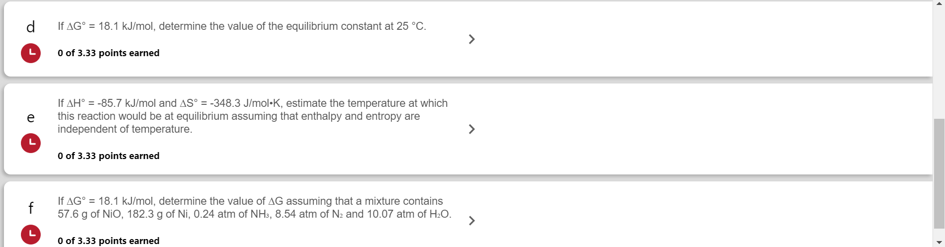 Solved Given the information in the table, calculate AH° for | Chegg.com