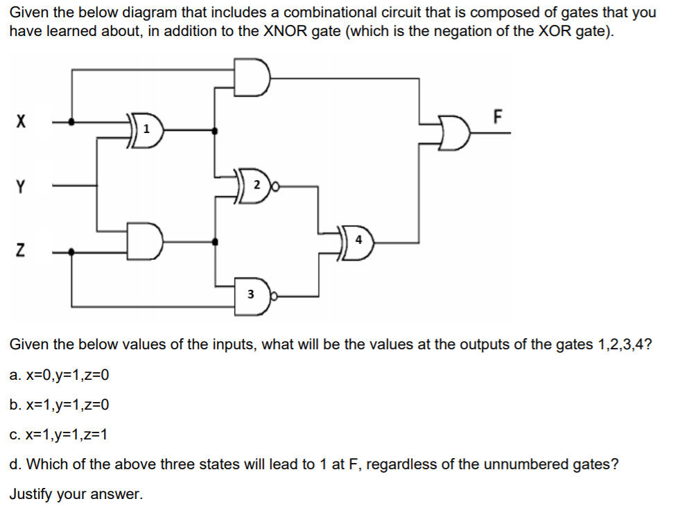 Solved Given the below diagram that includes a combinational | Chegg.com
