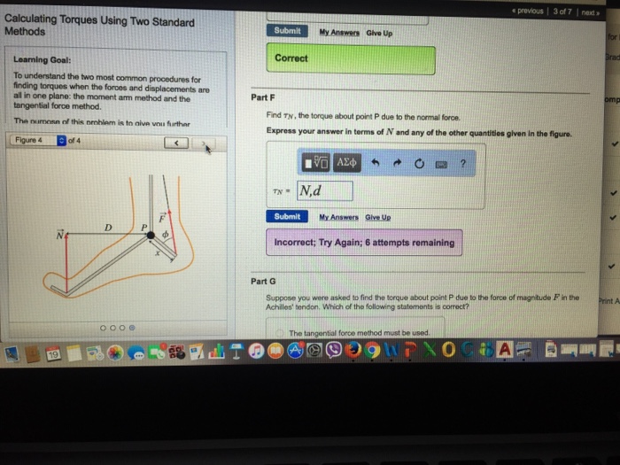 Solved previous 3 of 7nex Calculating Torques Using Two | Chegg.com