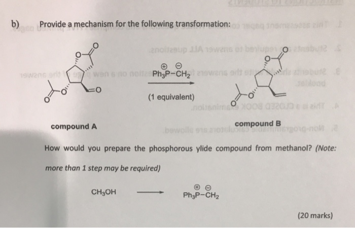 Solved b) Provide a mechanism for the following | Chegg.com