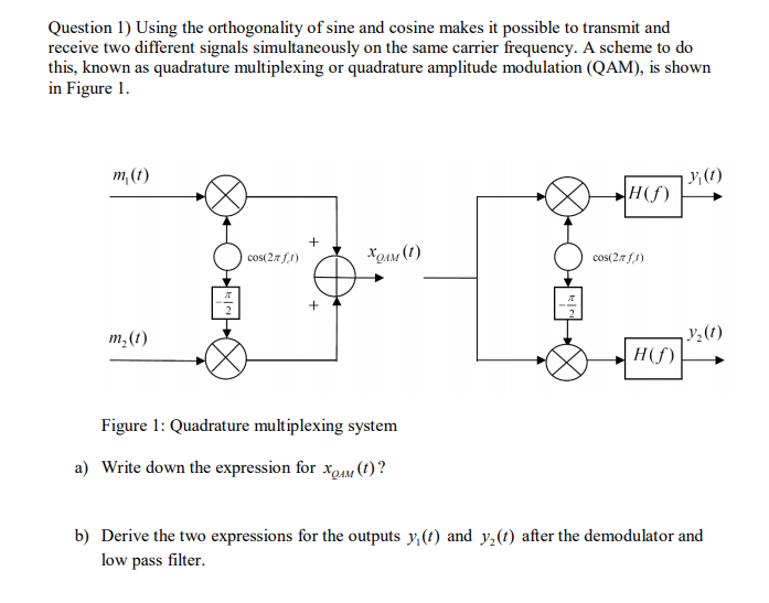 Question 1) Using the orthogonality of sine and | Chegg.com