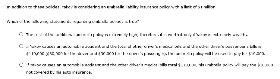 Blank 1 Options: Buy a personal property floater, | Chegg.com