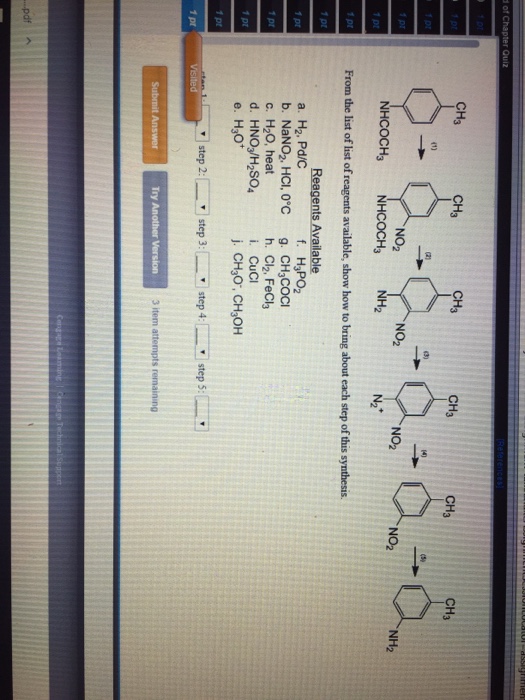 Solved CH3 CH3 CH3 CH3 CH3 CH3 NO2 NO2 NO2 NH2 NO2 NHCOCH3 | Chegg.com
