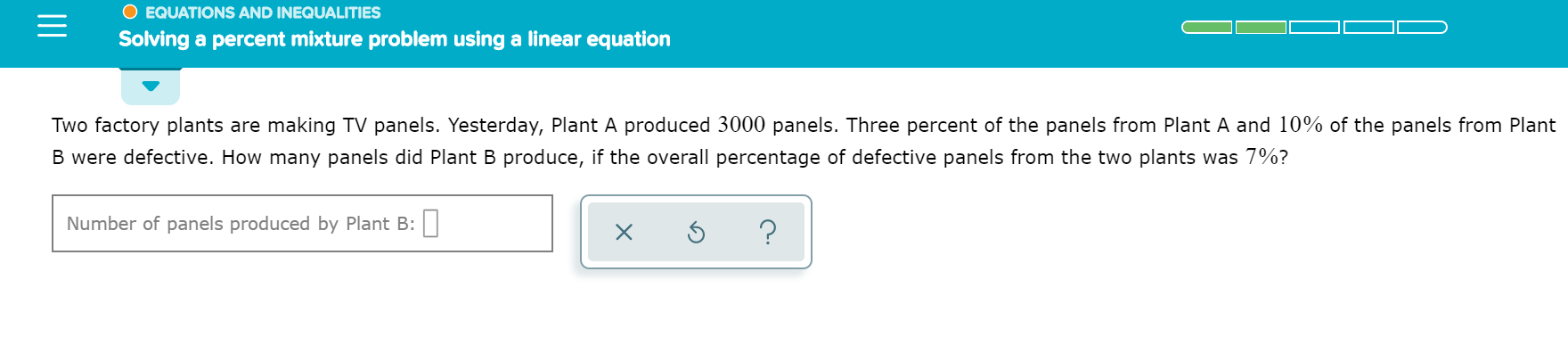Solved O EQUATIONS AND INEQUALITIES Solving a percent | Chegg.com Solved O EQUATIONS AND INEQUALITIES Solving a percent | Chegg.com