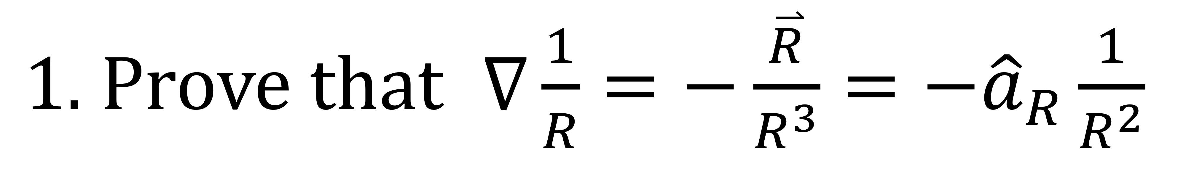 Solved ∇R1=−R3R=−a^RR21 | Chegg.com