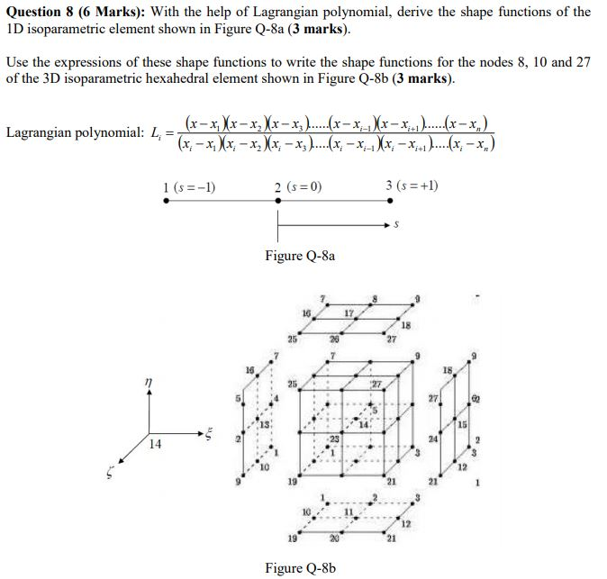 Question 8 (6 Marks): With the help of Lagrangian | Chegg.com