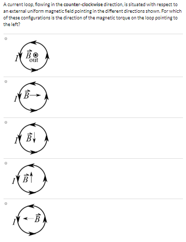 Solved A current loop, flowing in the counter-clockwise | Chegg.com