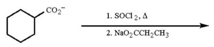 Solved 1. H2CrO4 2. SOCl2, pyr. 3. (CH3CH2)2NH (excess)1. | Chegg.com