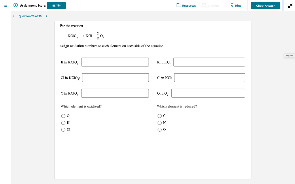 Solved Assignment Score: 86.7% Resources Give Up Hint Check | Chegg.com