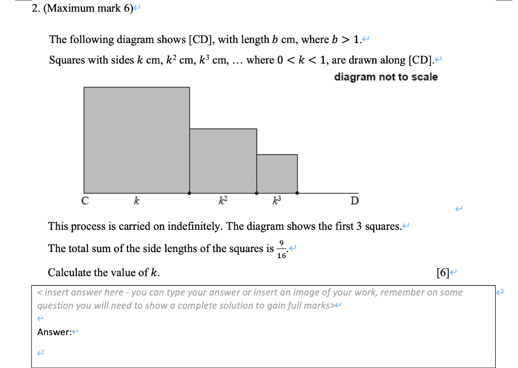 Solved 2. (Maximum mark 6) The following diagram shows [CD], | Chegg.com