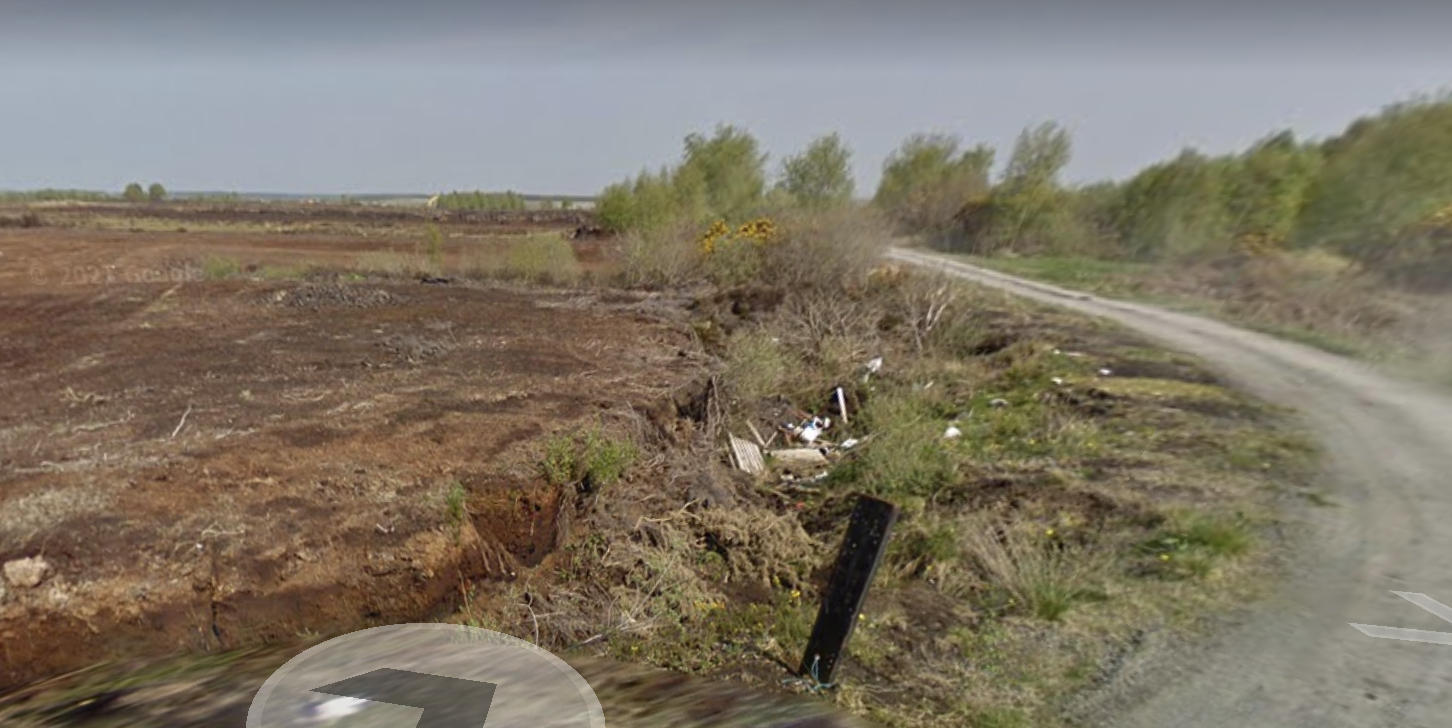 Solved This is a Google Street view → of a dirt road in | Chegg.com