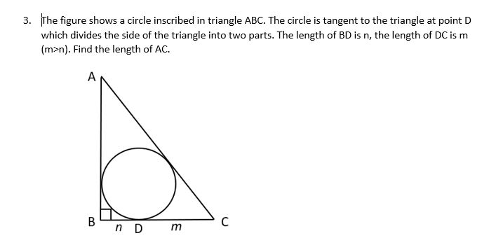 Solved 1. The figure shows two circles. A is the center of | Chegg.com