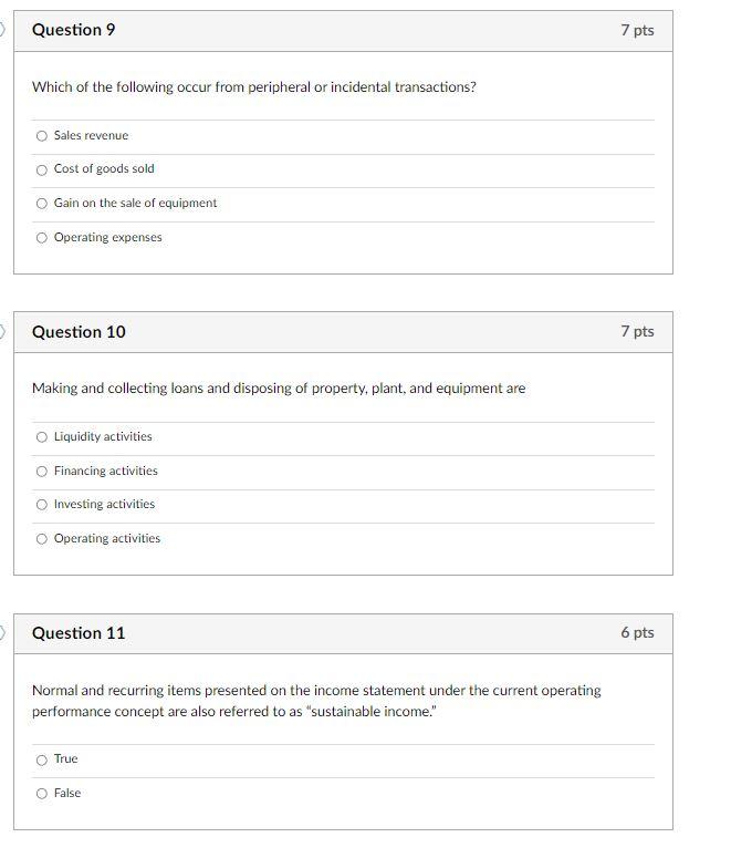 Solved Question 9 7 pts Which of the following occur from | Chegg.com