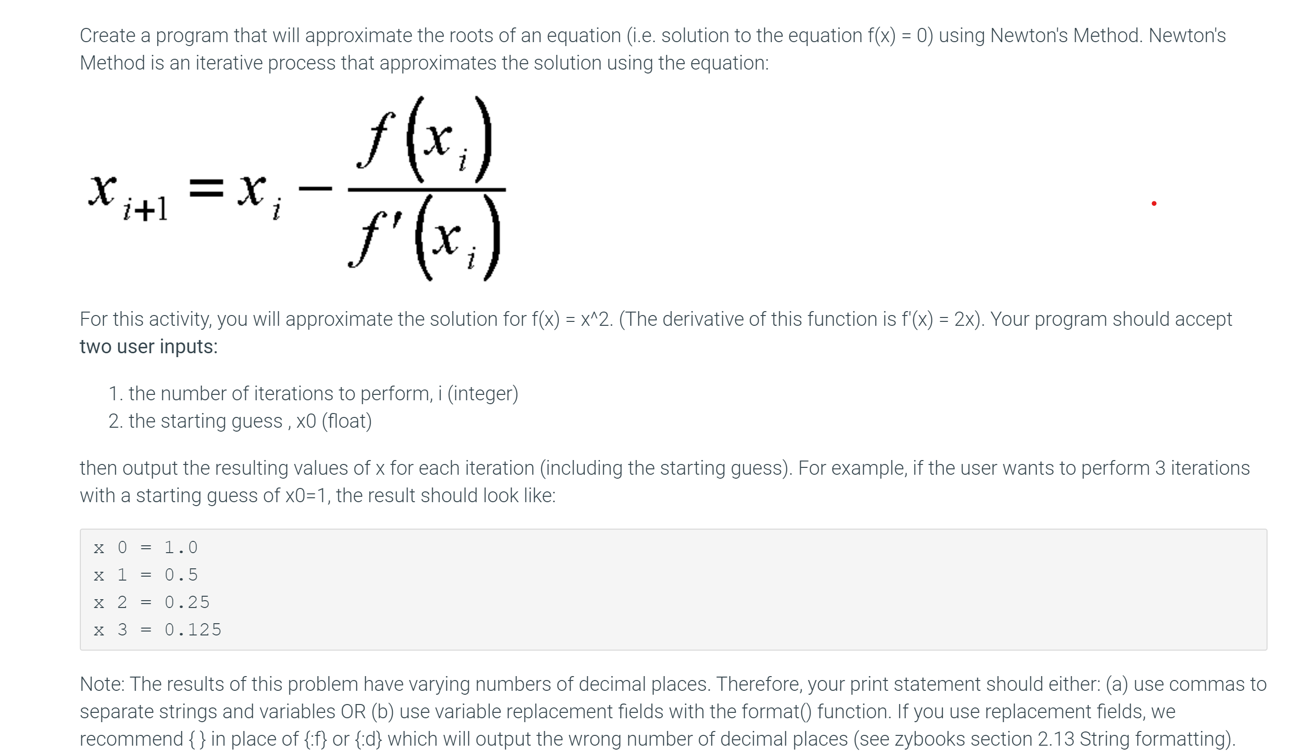 Solved Create a program that will approximate the roots of | Chegg.com
