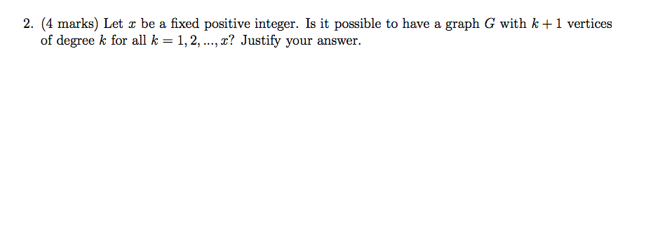 Solved 2. (4 marks) Let u be a fixed positive integer. Is it | Chegg.com