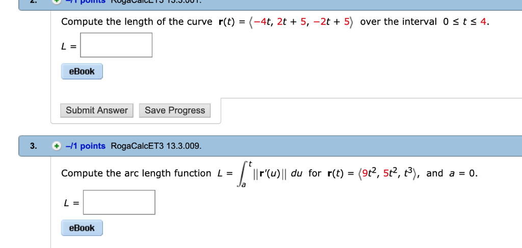 Solved Compute the length of the curve r(t) = (-4t, 2t + | Chegg.com