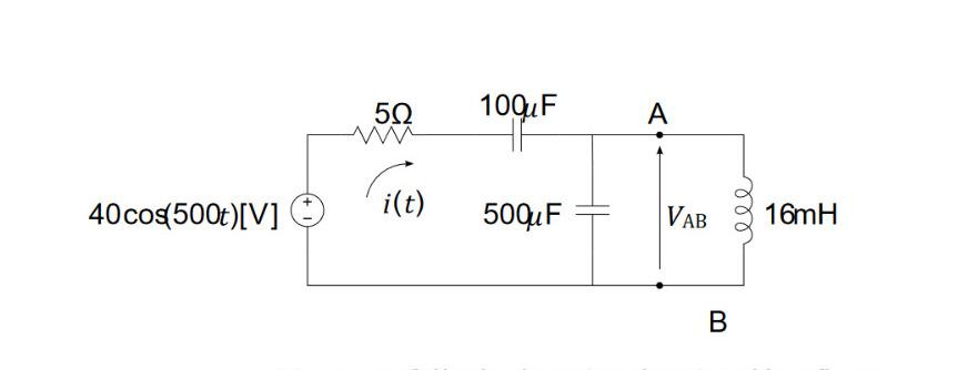 Solved a)Calculate effective voltage VAB b) Make the phasor | Chegg.com
