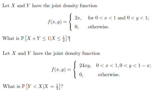 Solved Let X and Y have the joint density function | Chegg.com