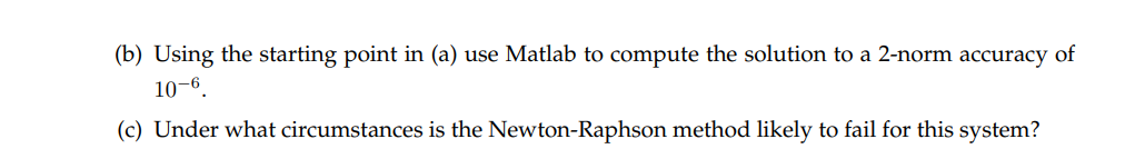 Solved 1. For a system of n non-linear algebraic equations | Chegg.com