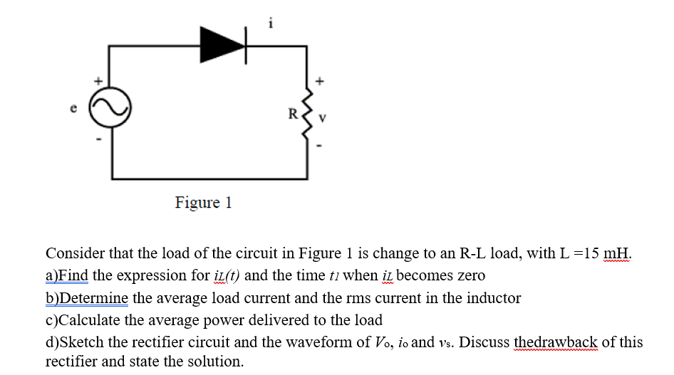 Solved Figure 1 Consider that the load of the circuit in | Chegg.com