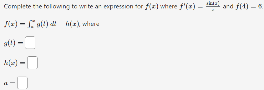 Solved Complete the following to write an expression for | Chegg.com