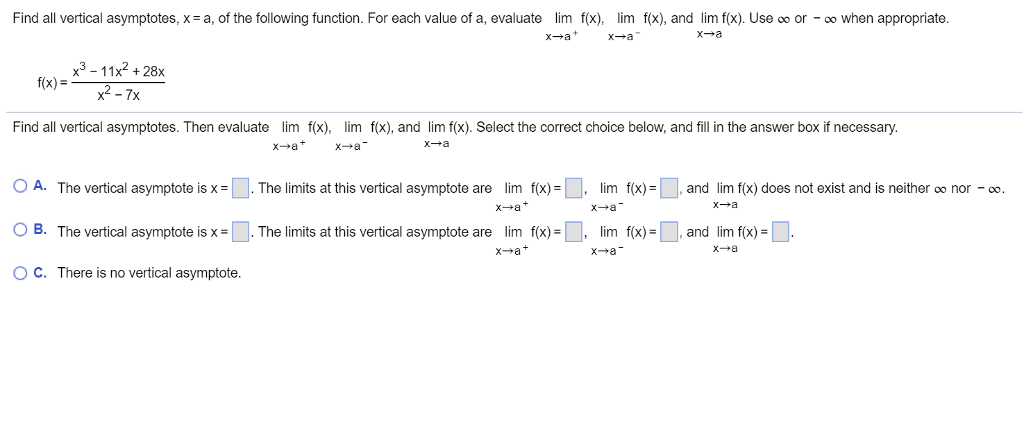 Solved Calculus 1: Infinite Limits Please Explain How. | Chegg.com