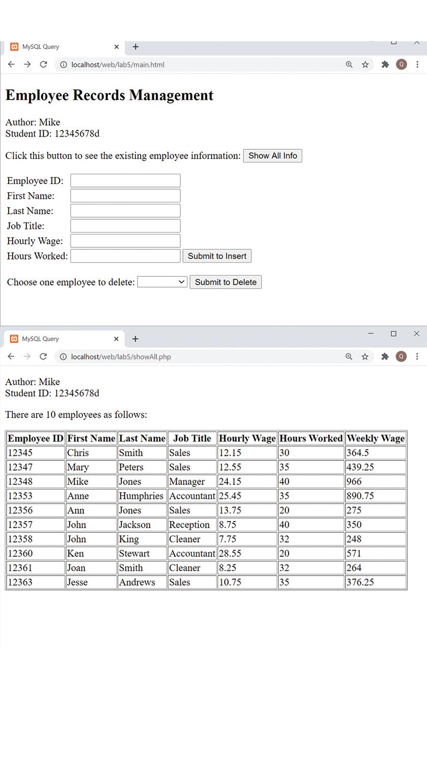 EIE4432 Web Systems and Technologies Lab 5: | Chegg.com