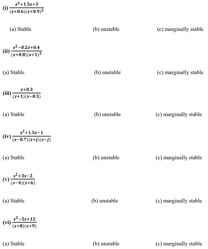 Solved Determine whether the following discrete- and | Chegg.com