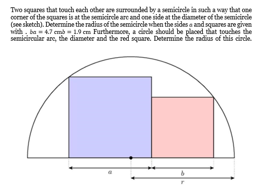 Solved Two squares that touch each other are surrounded by a | Chegg.com