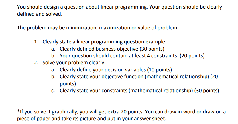 Solved DETERMINISTIC OPERATIONS RESEARCH Note: I really have | Chegg.com