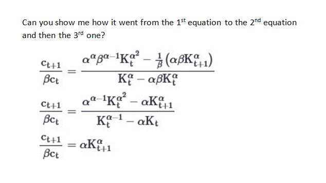 Solved Can you show me how it went from the 1st ﻿equation | Chegg.com