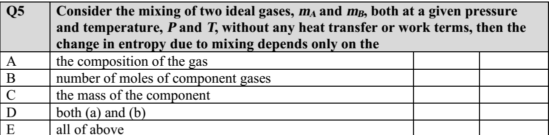 Solved Q5 A B Consider the mixing of two ideal gases, ma and | Chegg.com