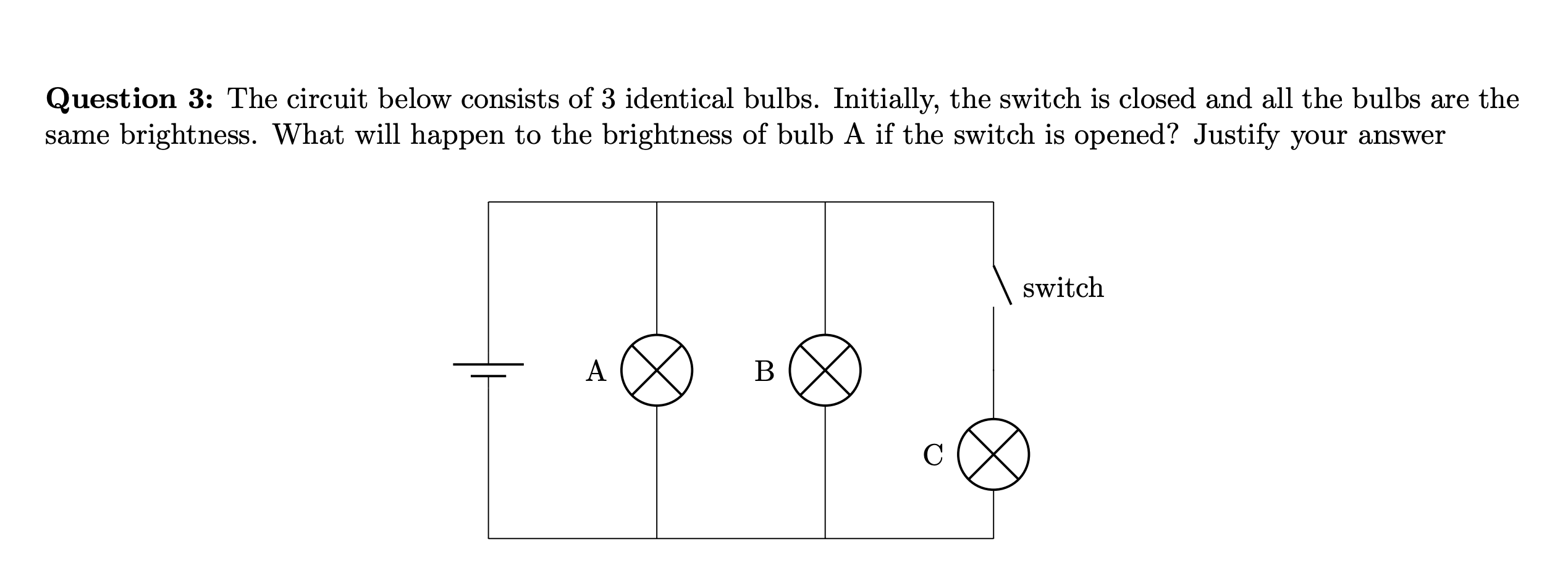 Solved Question 3: The circuit below consists of 3 identical | Chegg.com