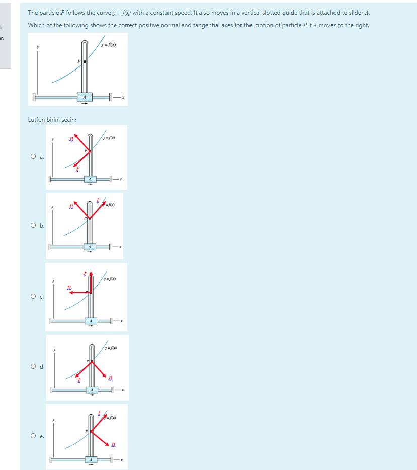 Solved The particle P follows the curve y = f(x) with a | Chegg.com