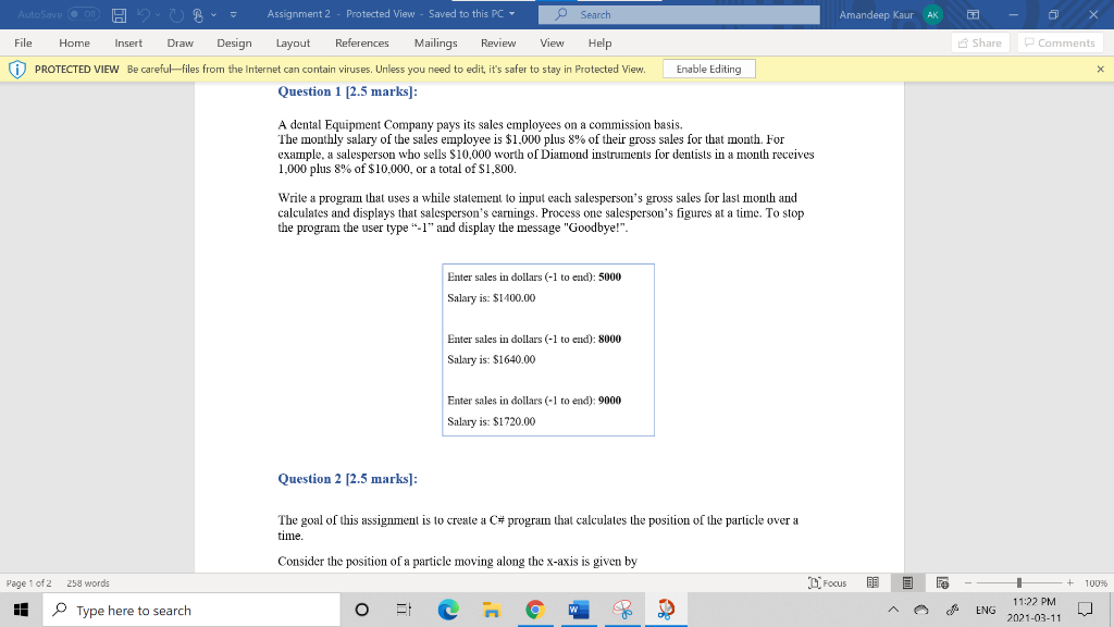 Solved Q1 criteria: - Correct calculation & display; see | Chegg.com