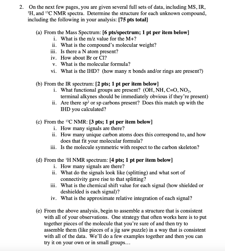 Solved On the next few pages, you are given several full | Chegg.com