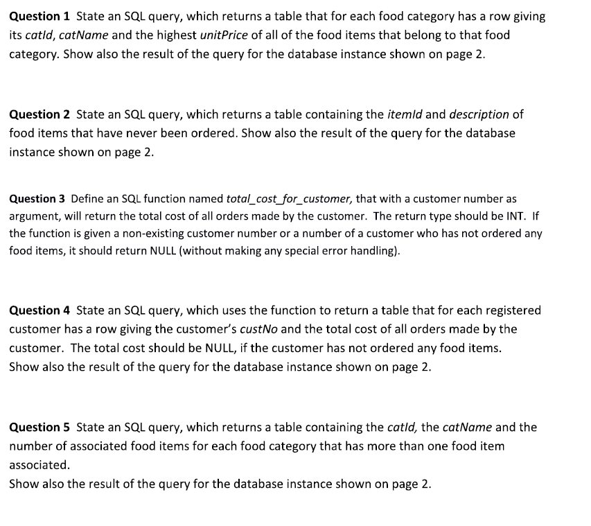 Solved Database programming task. REMEMBER THIS IS A | Chegg.com