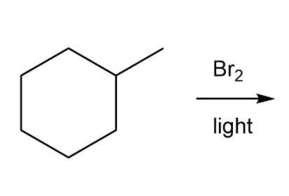 Solved Draw the major monobromination product when the | Chegg.com