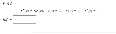 Solved Find \\( f \\). \\[ f^{\\prime \\prime | Chegg.com