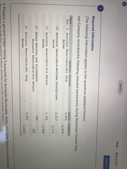 Solved Help Save&Exit Check mm Required information [The | Chegg.com