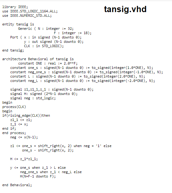 Solved Create Generic Vhdl Code For An Artificial Neural 