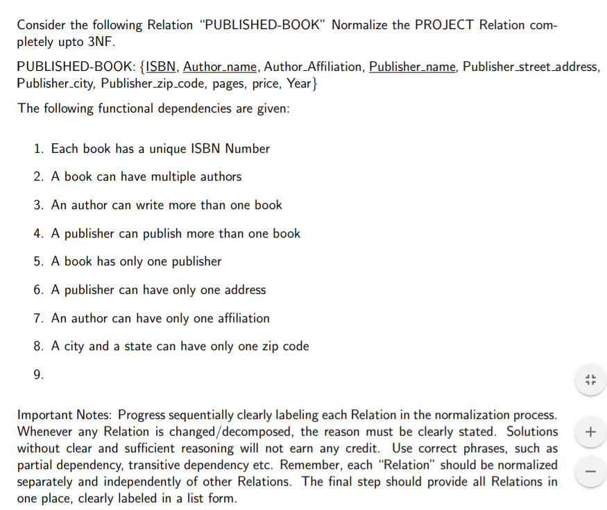 Consider the following Relation "PUBLISHED-BOOK" | Chegg.com