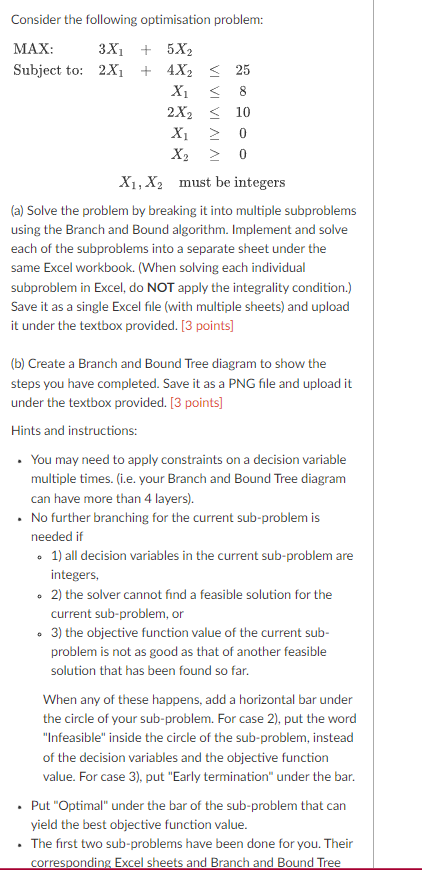 Solved Consider the following optimisation problem: X1,X2 | Chegg.com