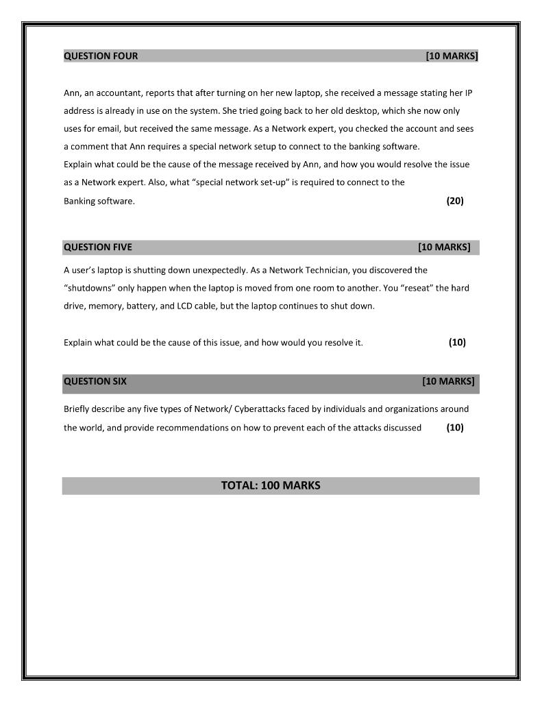 QUESTIONS: (90 MARKS) QUESTION ONE [20 MARKS] | Chegg.com